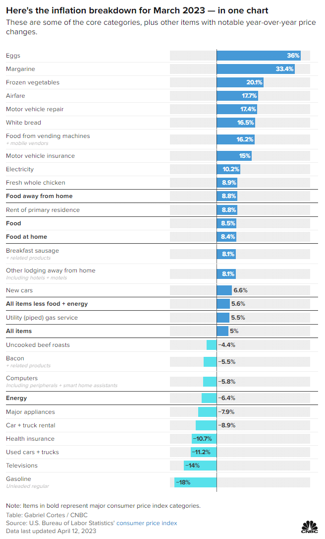 Decoding the Inflation Puzzle: A Breakdown of March 2023's Inflation Trends
